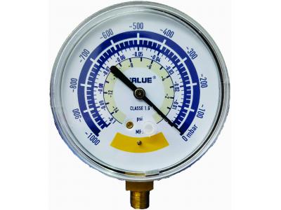 Vacuometro 0 a -1 Bar 0 a -76cmh con acople 3/8 FH